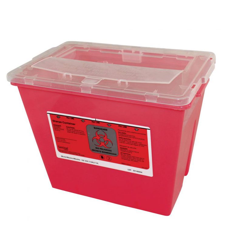 2-GALLON SHARPS CONTAINER, RED #7352 – The Janitors Supply Co., Inc.