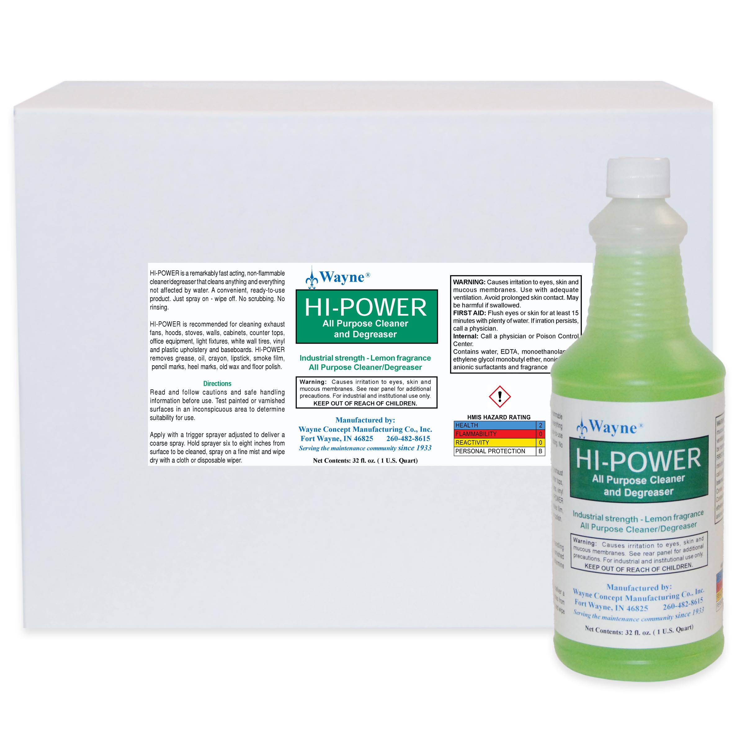 HI-POWER ALL PURPOSE CLEANER – The Janitors Supply Co., Inc.